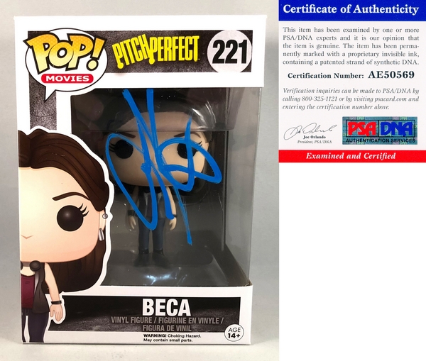 Anna Kendrick Signed Funko Pop Figurine Pitch Perfect Beca #221 ...