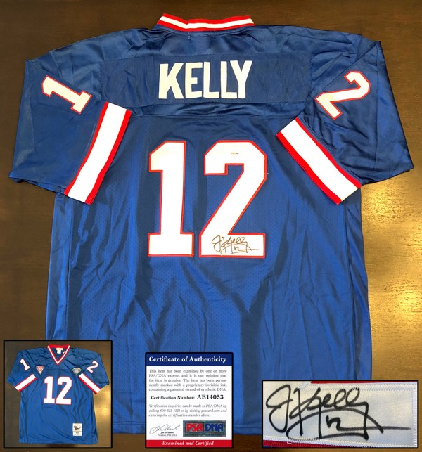 Buffalo Bills Jim Kelly Signed Jersey PSA/DNA - Memorabilia For Less