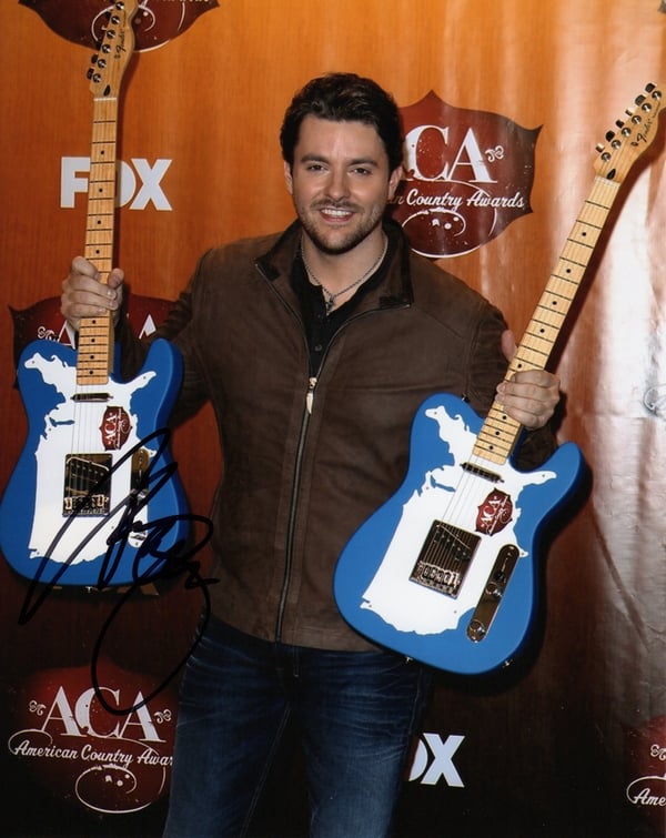 Country Singer Chris Young Autographed 8x10 Photo - Memorabilia For Less