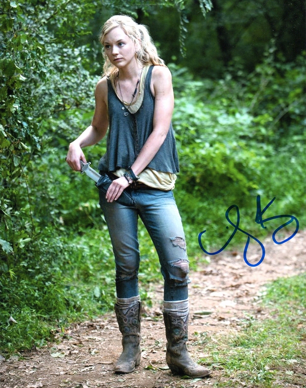 Emily Kinney Signed 8x10 Photo Beth The Walking Dead - Memorabilia For Less