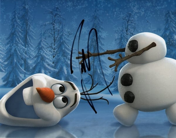 Frozen Olaf Actor Josh Gad Autographed 8x10 Photo - Memorabilia For Less