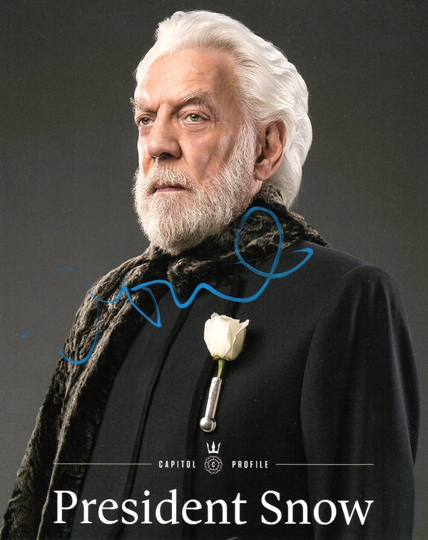 Hunger Games Donald Sutherland Signed 8x10 Photo President Snow ...