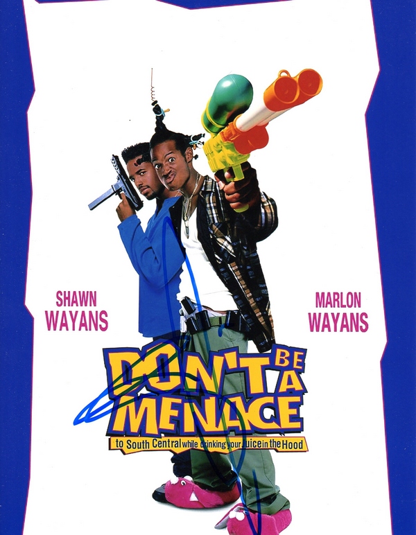 Marlon Wayans Signed 8x10 Photo Dont Be a Menace - Memorabilia For Less
