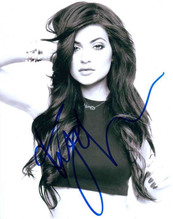 Model Kylie Jenner Signed 8x10 Photo Kardashian Sister - Memorabilia ...