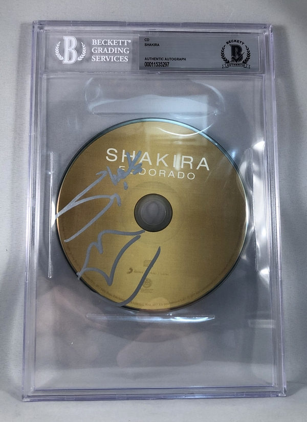 Shakira Signed CD El Dorado Beckett BAS - Memorabilia For Less