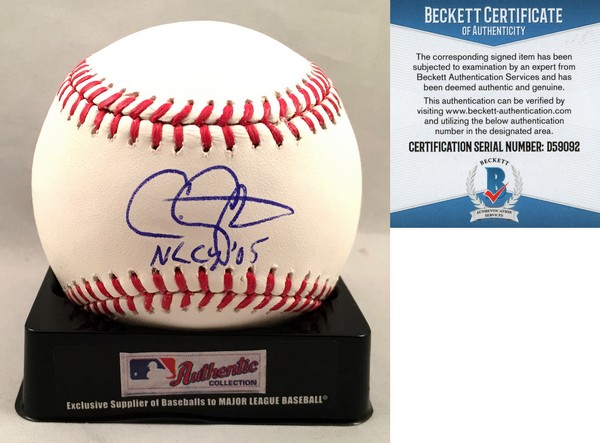 St. Louis Cardinals Chris Carpenter Signed Authentic MLB Baseball 05 Cy ...