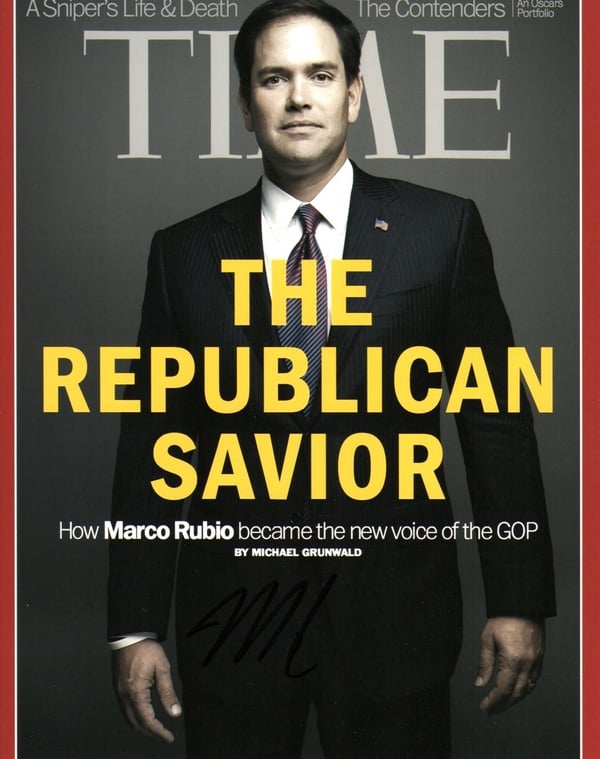 U.S. Senator Marco Rubio Autographed 8x10 Photo - Memorabilia For Less