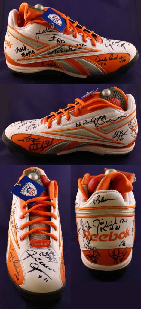 Miami Dolphins Signed NFL Cleat - 18 Autographs - Memorabilia For Less