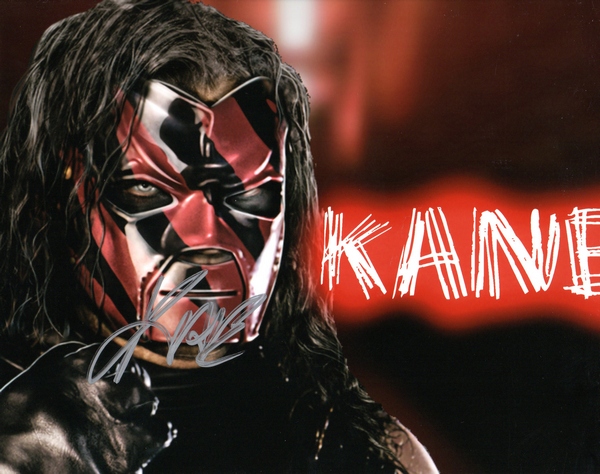WWE Wrestler Kane Autographed 8x10 Photo - Memorabilia For Less