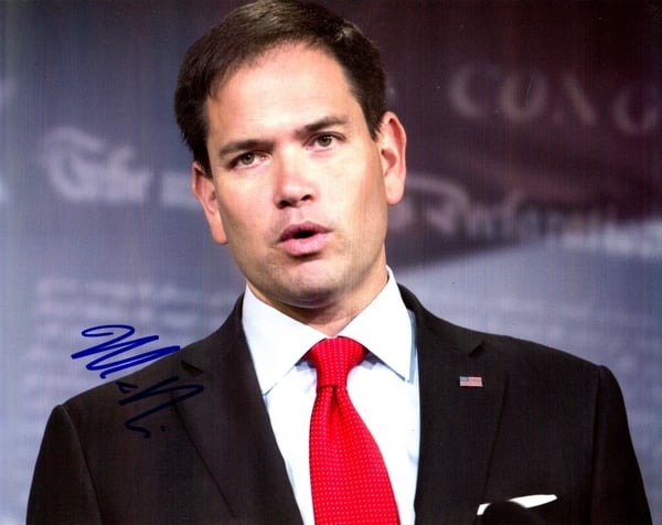 U.S. Senator Marco Rubio Signed 8x10 Photo - Memorabilia For Less