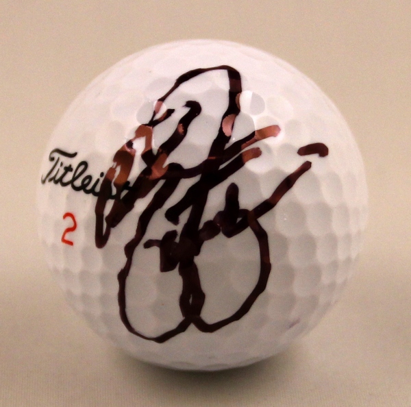 Golfer Rickie Fowler Signed Golf Ball - Memorabilia For Less