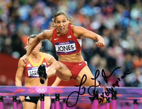 3x Olympian Lolo Jones Autographed 8x10 Photo - Memorabilia For Less