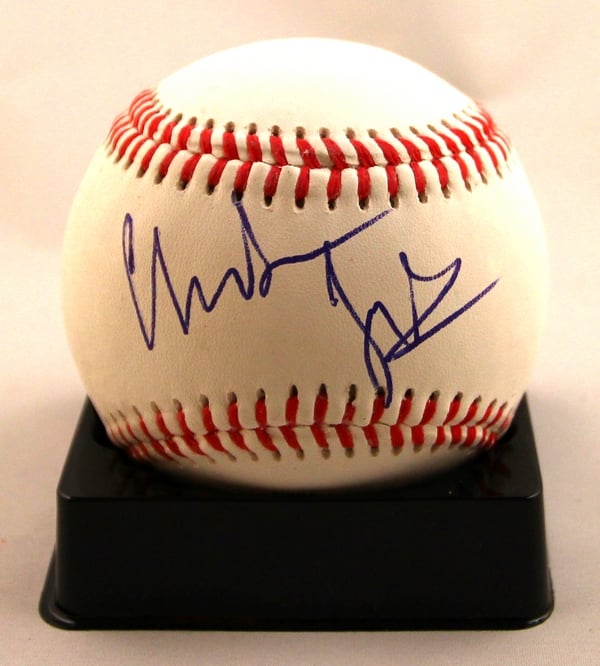 Christian Bale Autographed Baseball Batman Dark Knight - Memorabilia ...