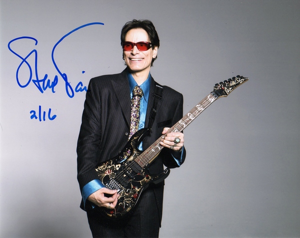 Rock Legend Steve Vai Signed 8x10 Photo - Memorabilia For Less