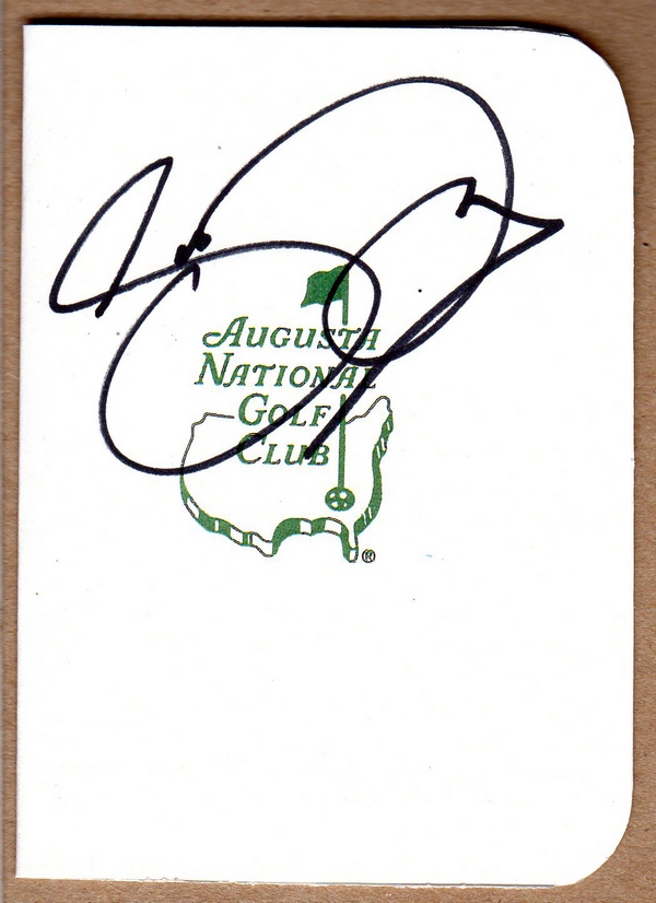 Jason Day Signed Masters Scorecard - Memorabilia For Less
