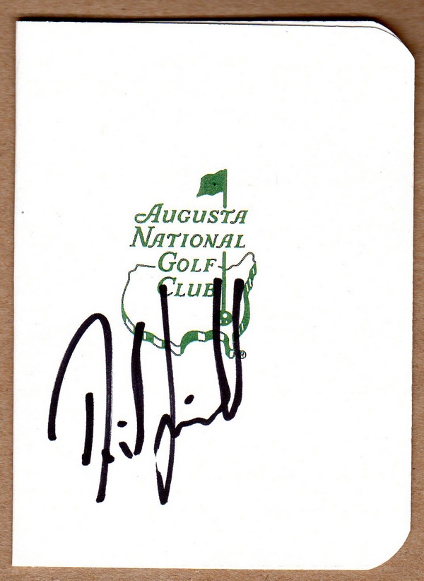 Golfer David Lingmerth Signed Masters Scorecard - Memorabilia For Less