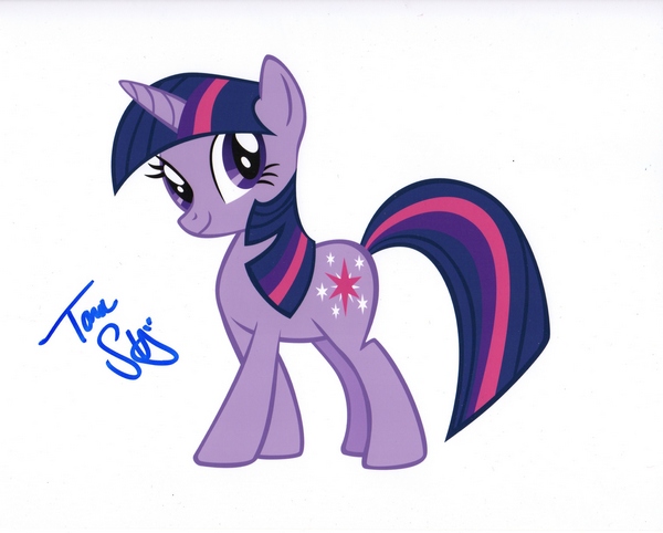 Tara Strong Signed 8x10 Photo Twilight Sparkle My Little Pony ...