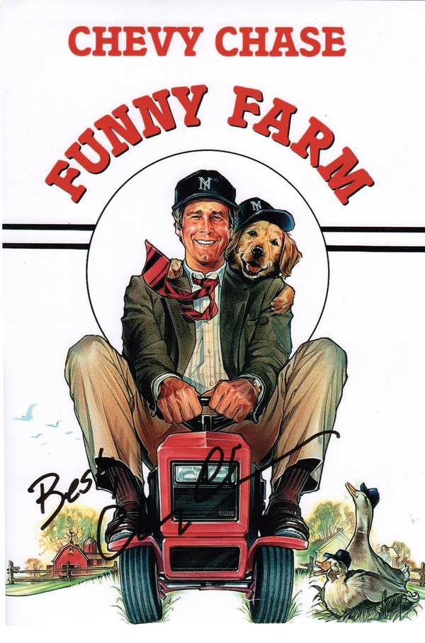 Chevy Chase Signed 8x12 Photo Funny Farm Poster - Memorabilia For Less