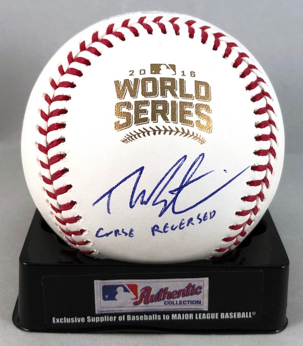 Chicago Cubs Theo Epstein Signed 2016 World Series Baseball ...