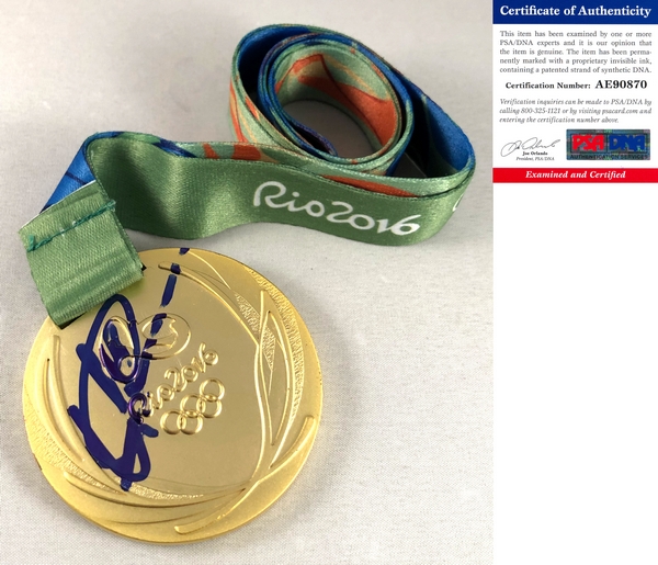 Olympics Usain Bolt Signed Rio Olympic Gold Medal PSA/DNA 16 ...