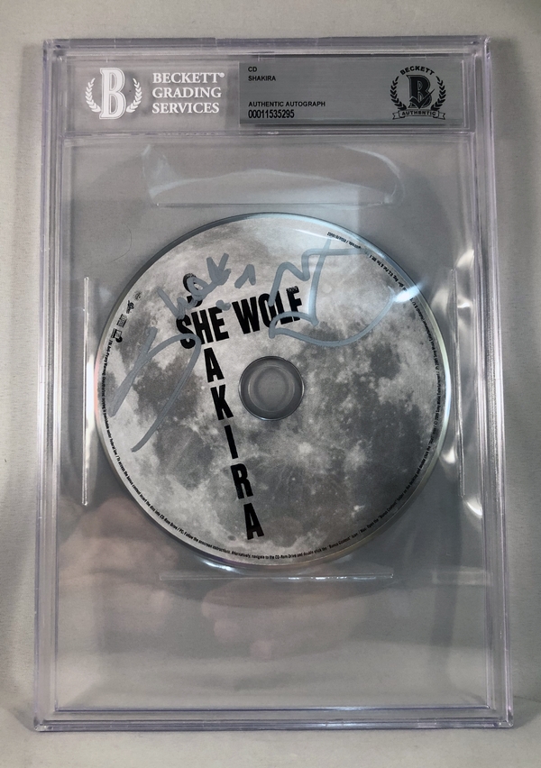 Shakira Signed CD She Wolf Beckett BAS - Memorabilia For Less