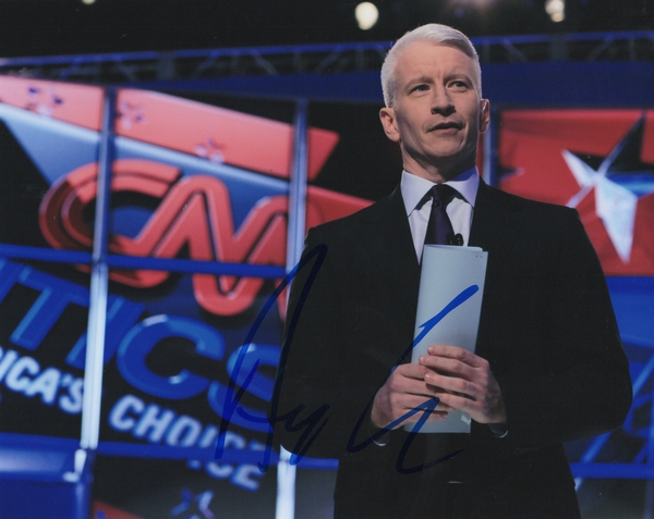 Anderson Cooper Signed 8x10 Photo CNN Journalist - Memorabilia For Less