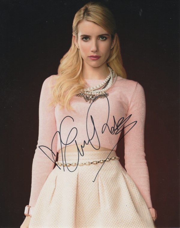 Emma Roberts Signed 8x10 Photo 1 Scream Queens - Memorabilia For Less