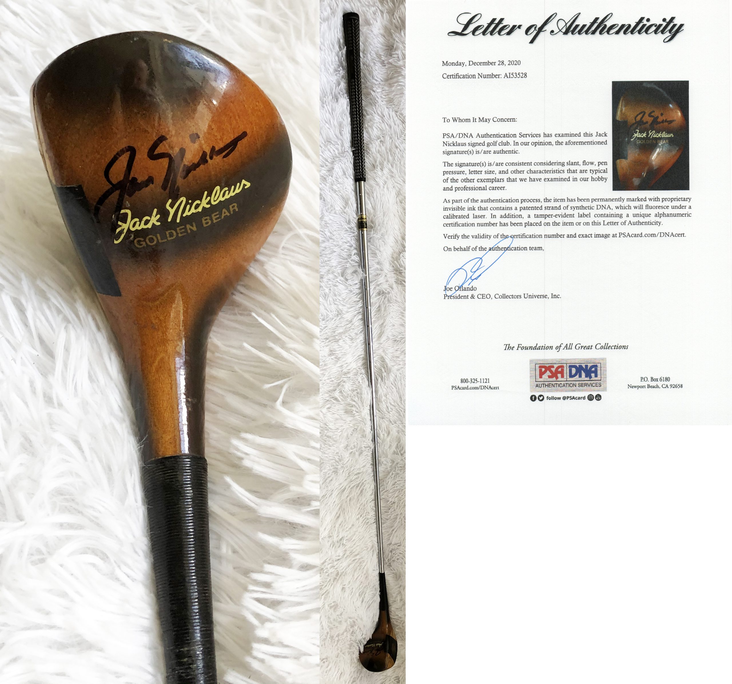 Masters Champion Jack Nicklaus Signed Golf Club PSA/DNA - Memorabilia ...