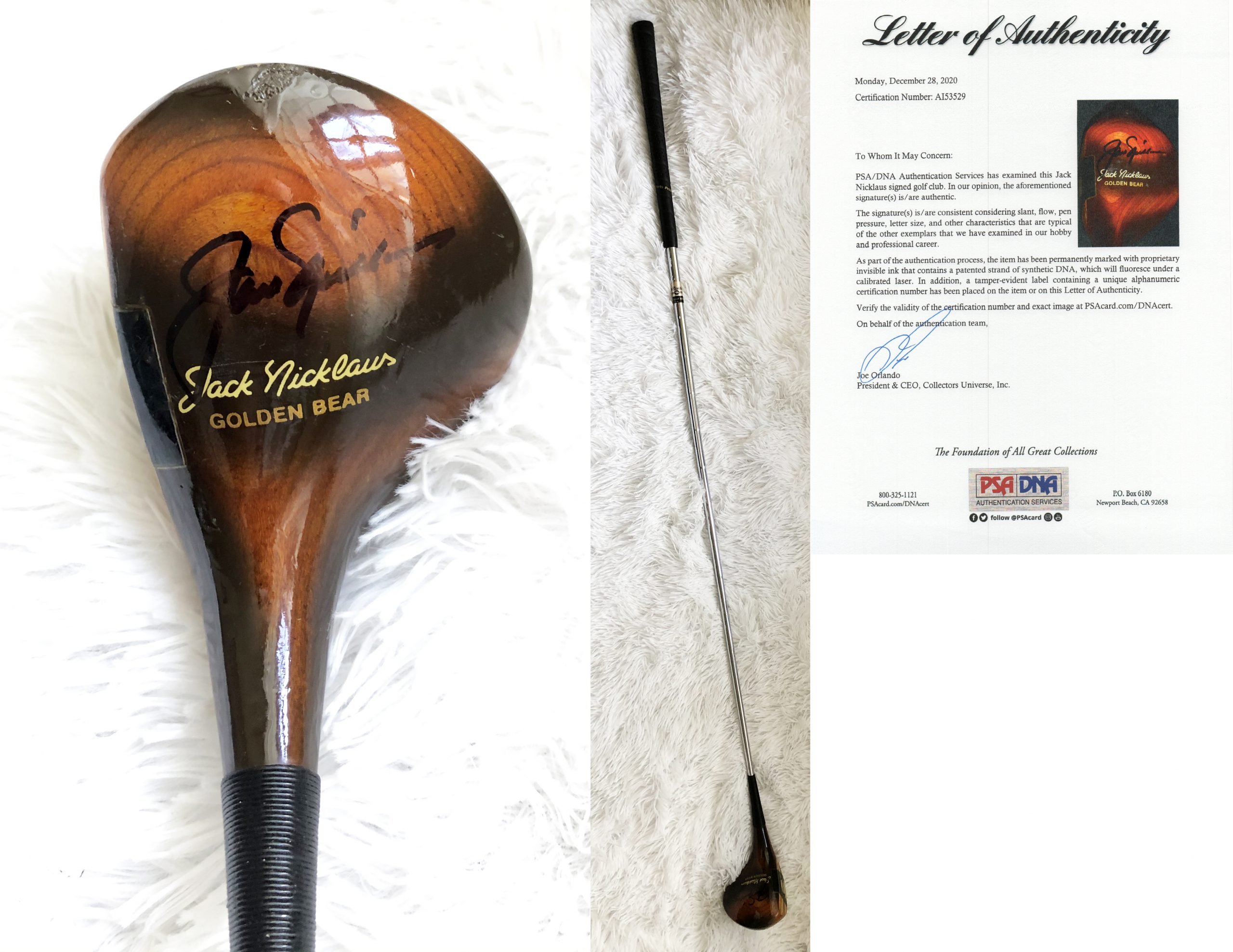 Jack Nicklaus Signed Golf Club Masters PSA/DNA - Memorabilia For Less