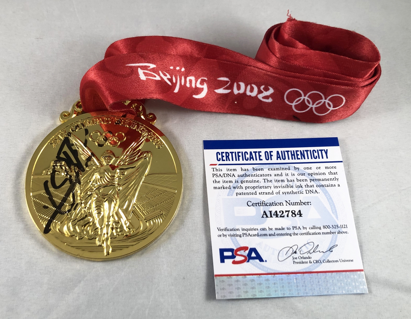 Olympics Usain Bolt Signed Gold Medal Beijing 2008 Olympics PSA/DNA 2 ...