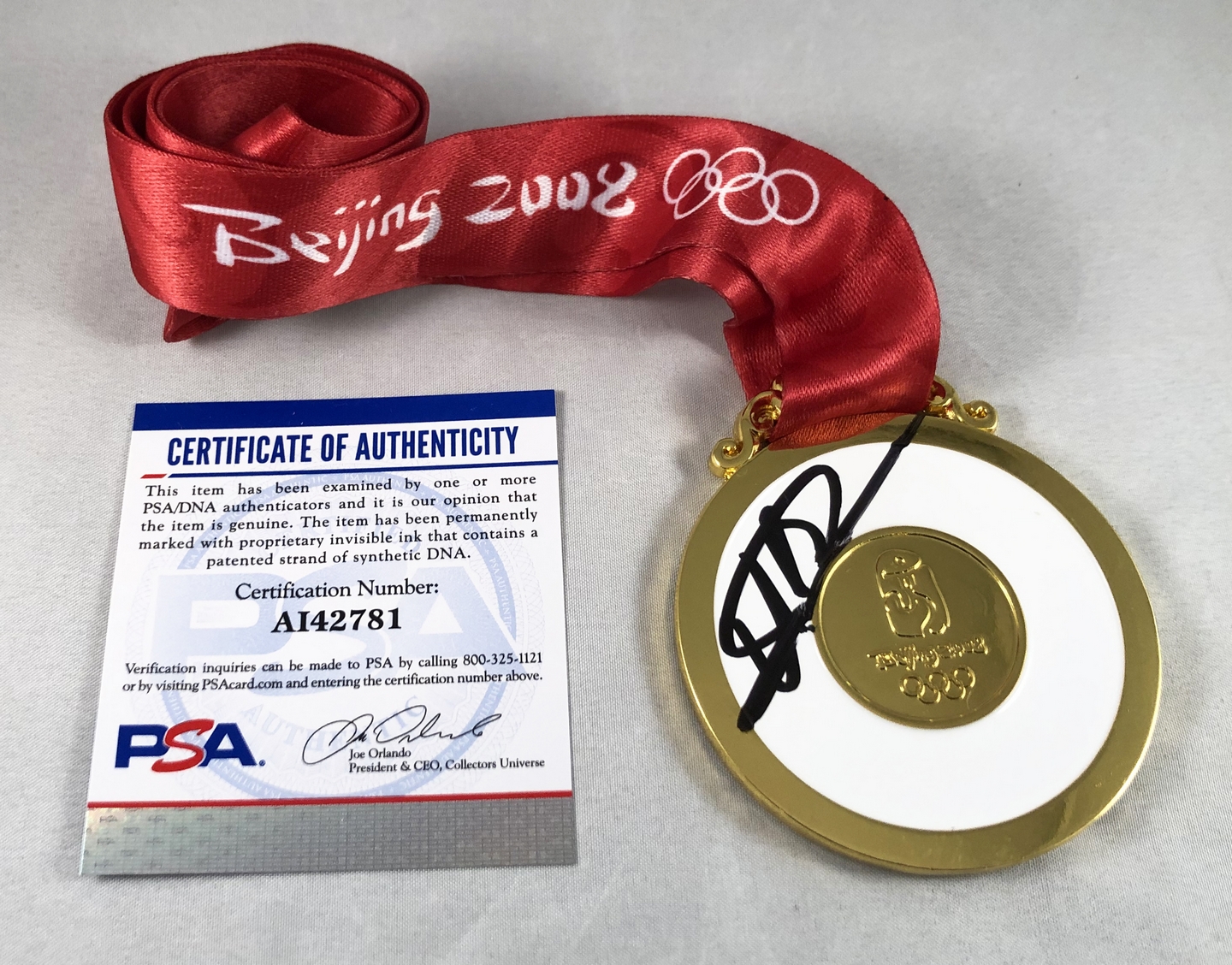 Olympics Usain Bolt Signed Gold Medal Beijing 2008 Olympics PSA/DNA 5 ...
