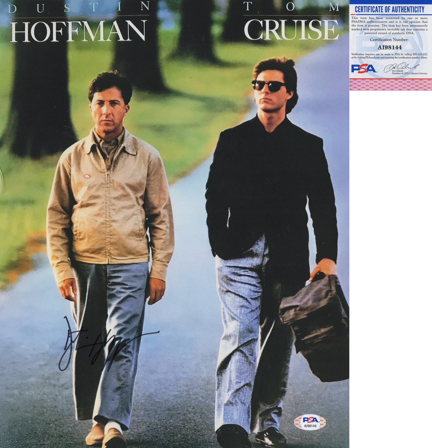 Dustin Hoffman Signed 11x14 Photo Rain Man PSA/DNA - Memorabilia For Less
