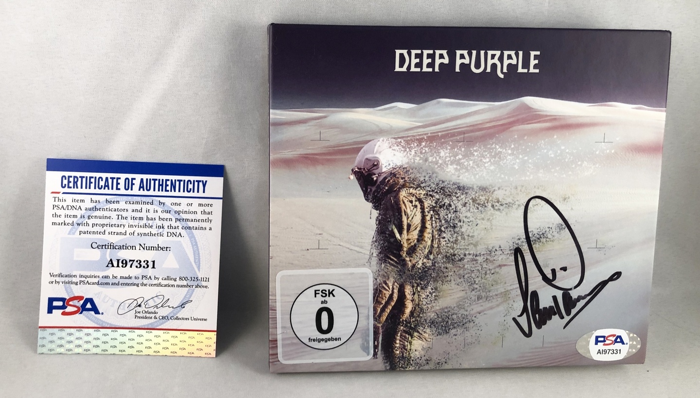 Ian Paice Signed CD Cover Deep Purple PSA/DNA - Memorabilia For Less