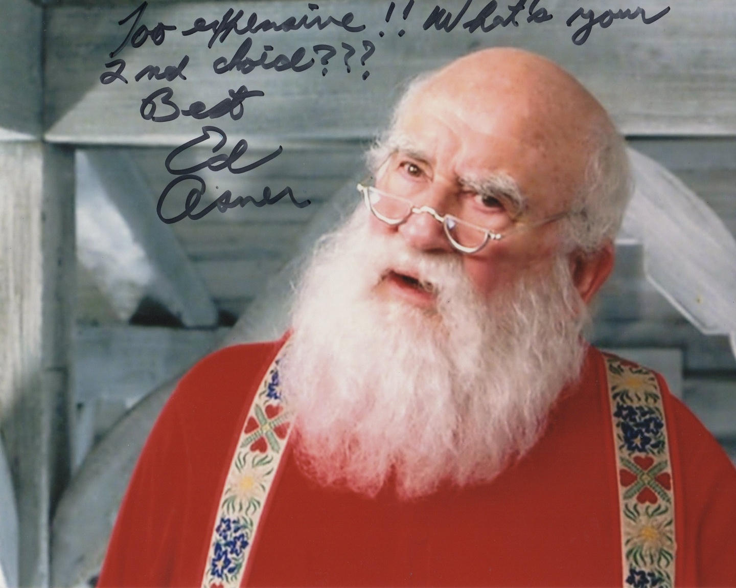 Ed Asner Signed 8x10 Photo Disney Up 11 - Memorabilia For Less