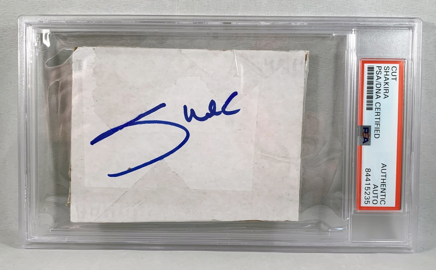 Shakira Signed Cut PSA/DNA - Memorabilia For Less