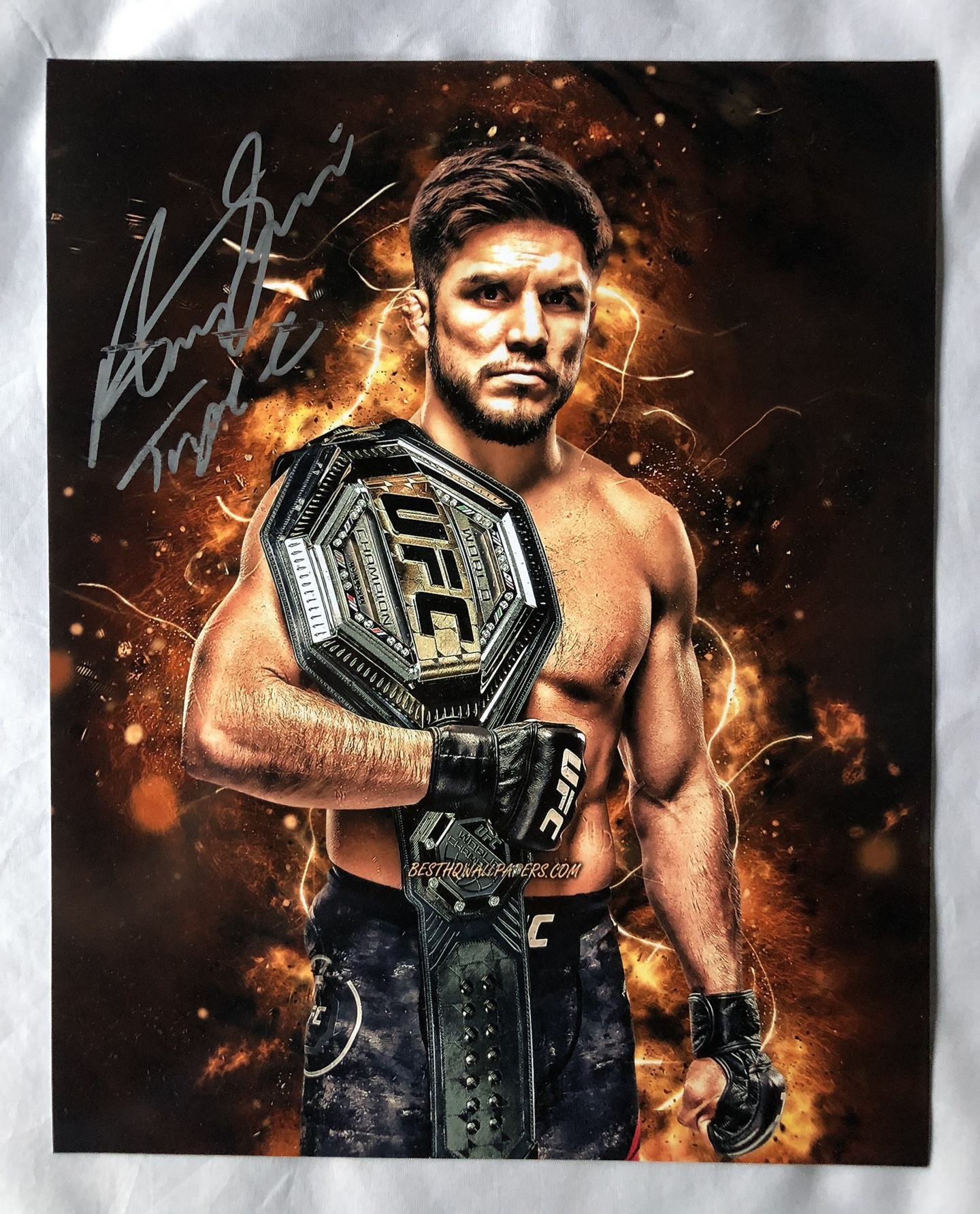 Henry Cejudo Signed 8x10 Photo UFC Champ 3 - Memorabilia For Less
