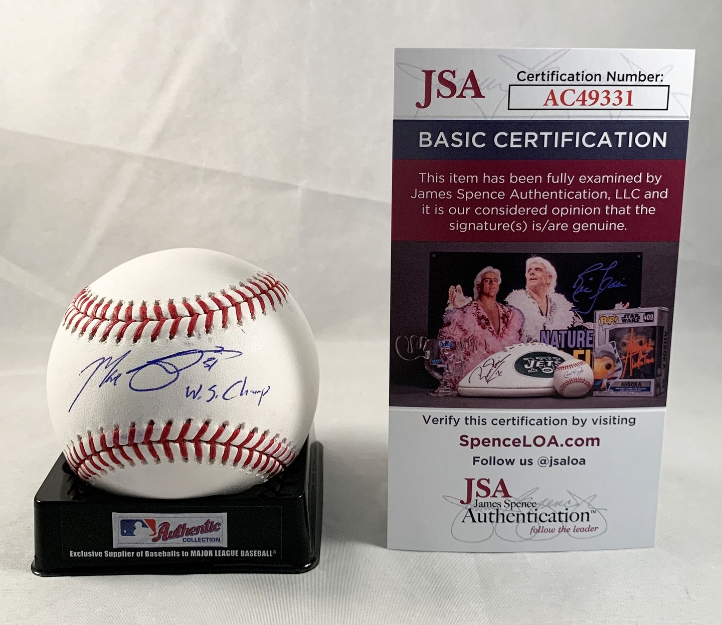 Washington Nationals Max Scherzer Signed 2019 World Series Baseball JSA ...