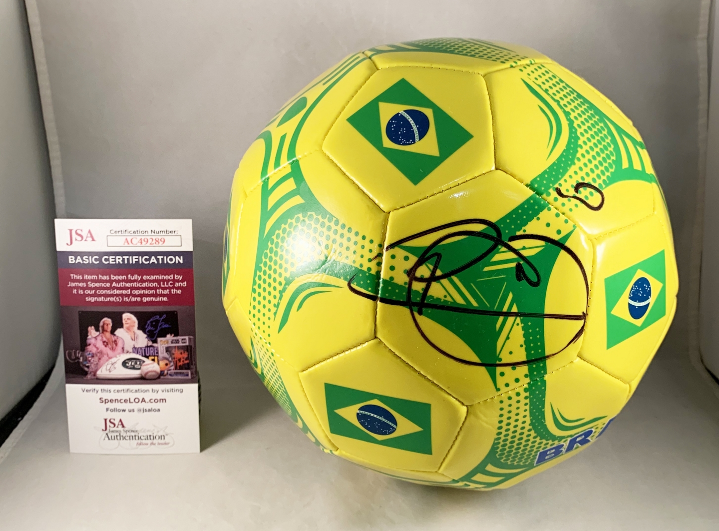 Neymar Jr Signed Soccer Ball FC Brasil Brazil PSG JSA - Memorabilia For ...