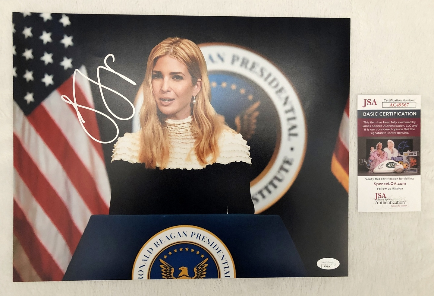 Ivanka Trump Signed 11x14 Photo 1st Daughter MAGA JSA 1 - Memorabilia ...