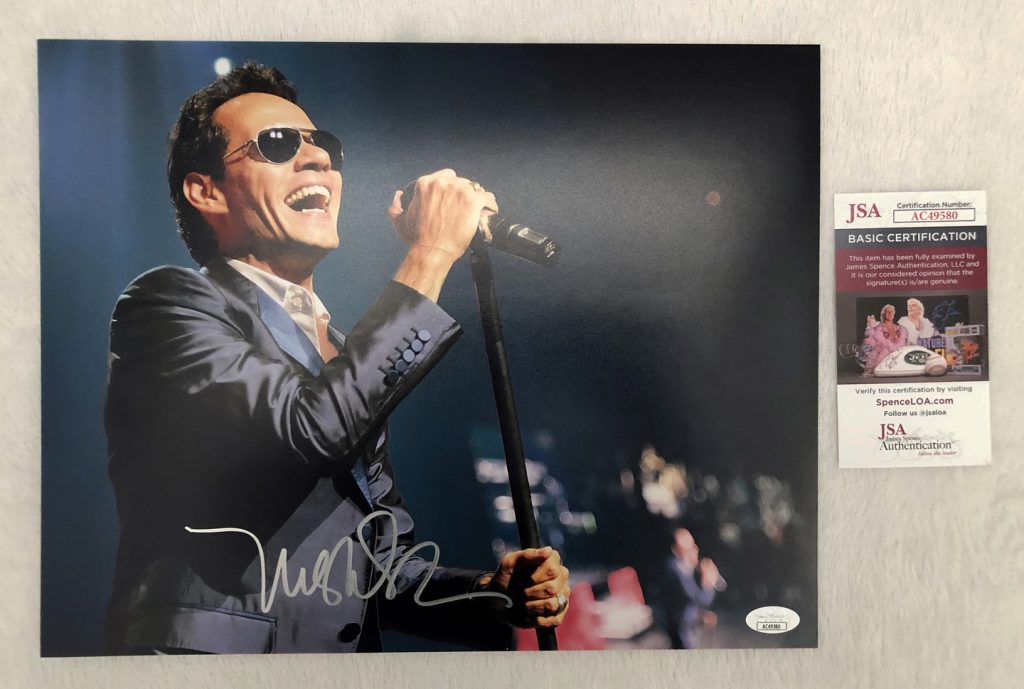 Marc Anthony Signed 11x14 Photo JSA - Memorabilia For Less