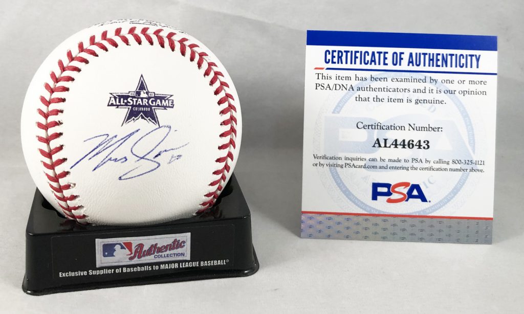 Texas Rangers Marcus Semien Signed 2021 All Star Baseball PSA/DNA ...