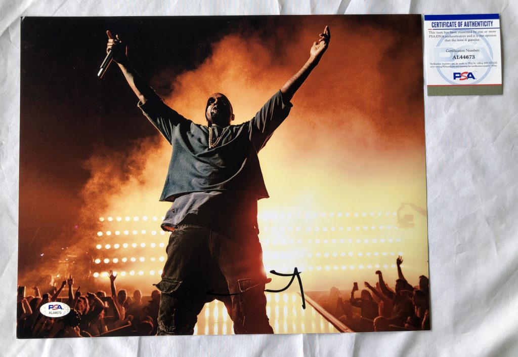 Kanye West Signed 11x14 Photo Ye Donda PSA/DNA 1 - Memorabilia For Less