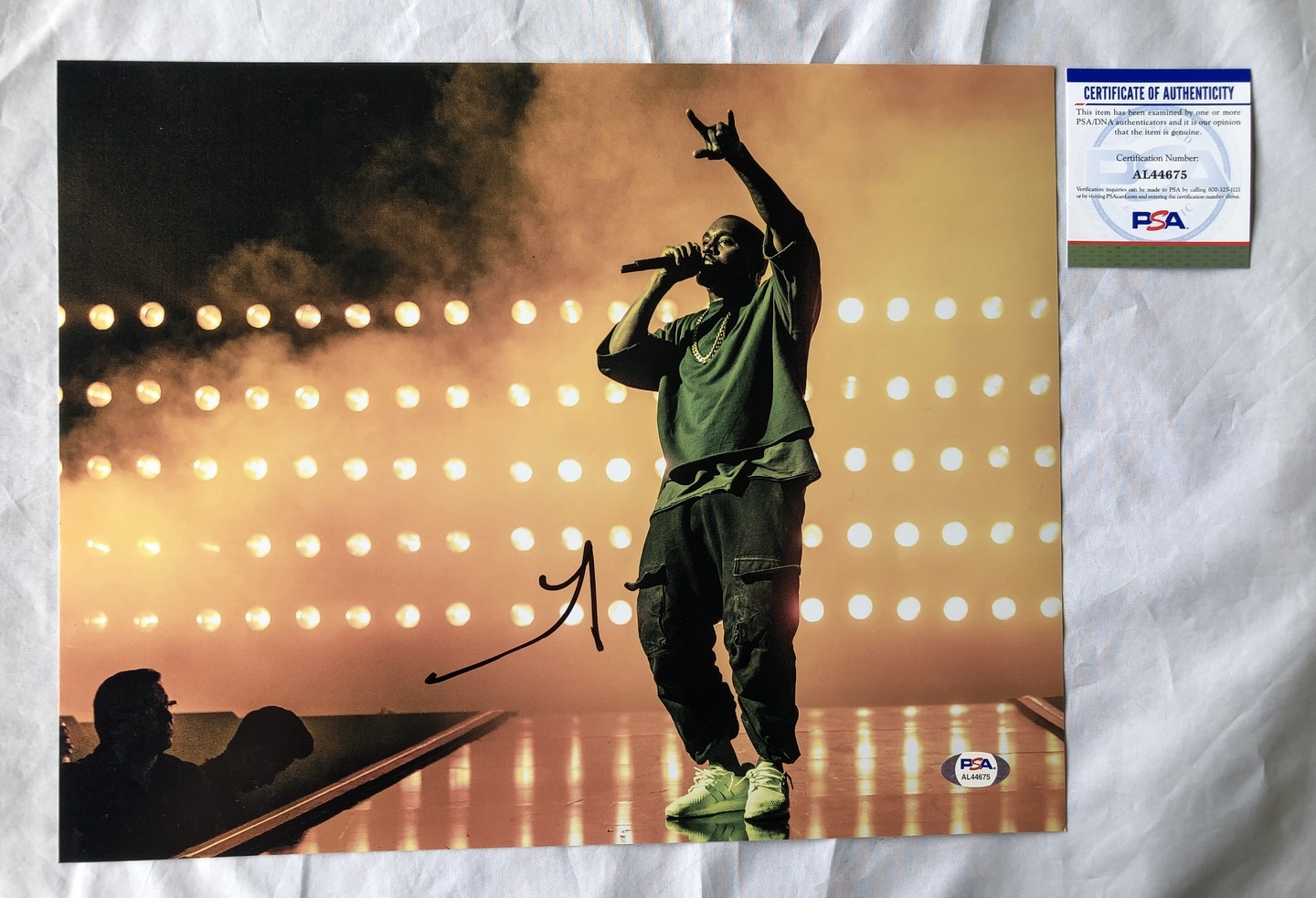 Kanye West Signed 11x14 Photo Ye Donda PSA/DNA 3 - Memorabilia For Less