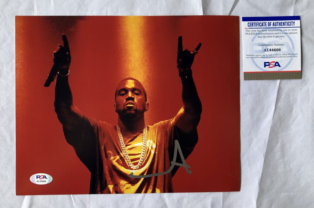Kanye West Signed 8x10 Photo Ye Donda PSA/DNA - Memorabilia For Less