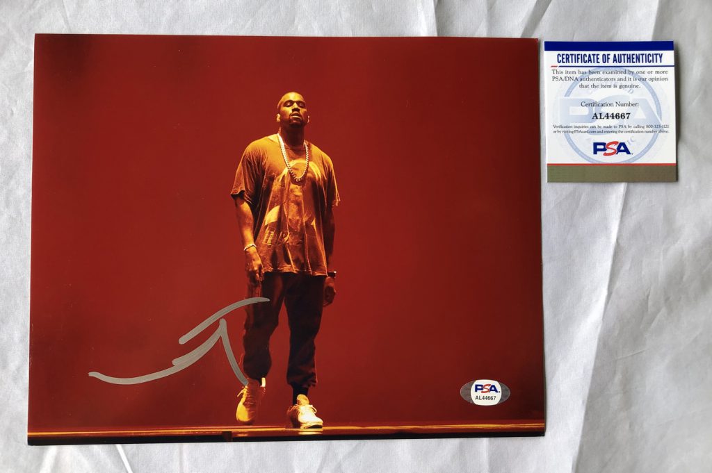 Kanye West Signed 8x10 Photo Ye Donda PSA/DNA 1 - Memorabilia For Less