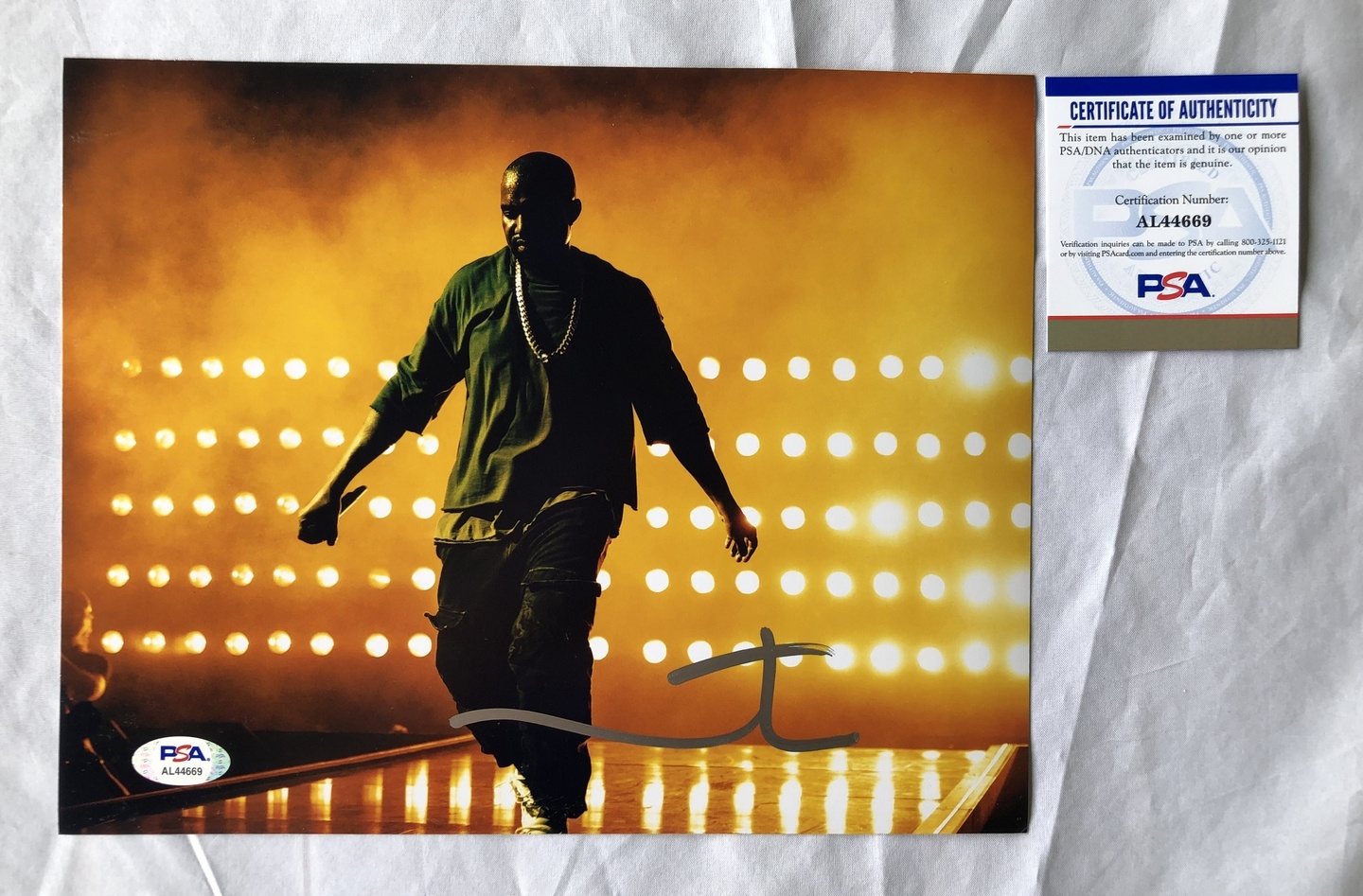 Kanye West Signed 8x10 Photo Ye Donda PSA/DNA 3 - Memorabilia For Less