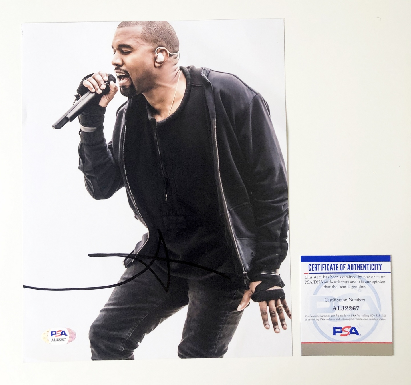 Kanye West Signed 8x10 Photo Ye Donda PSA/DNA 10 - Memorabilia For Less