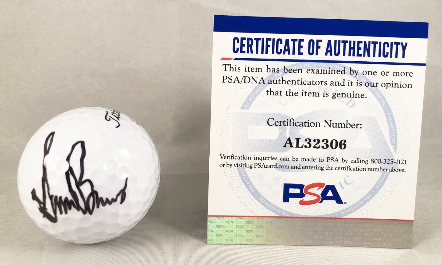 Sam Burns Signed Golf Ball PSA/DNA 1 - Memorabilia For Less