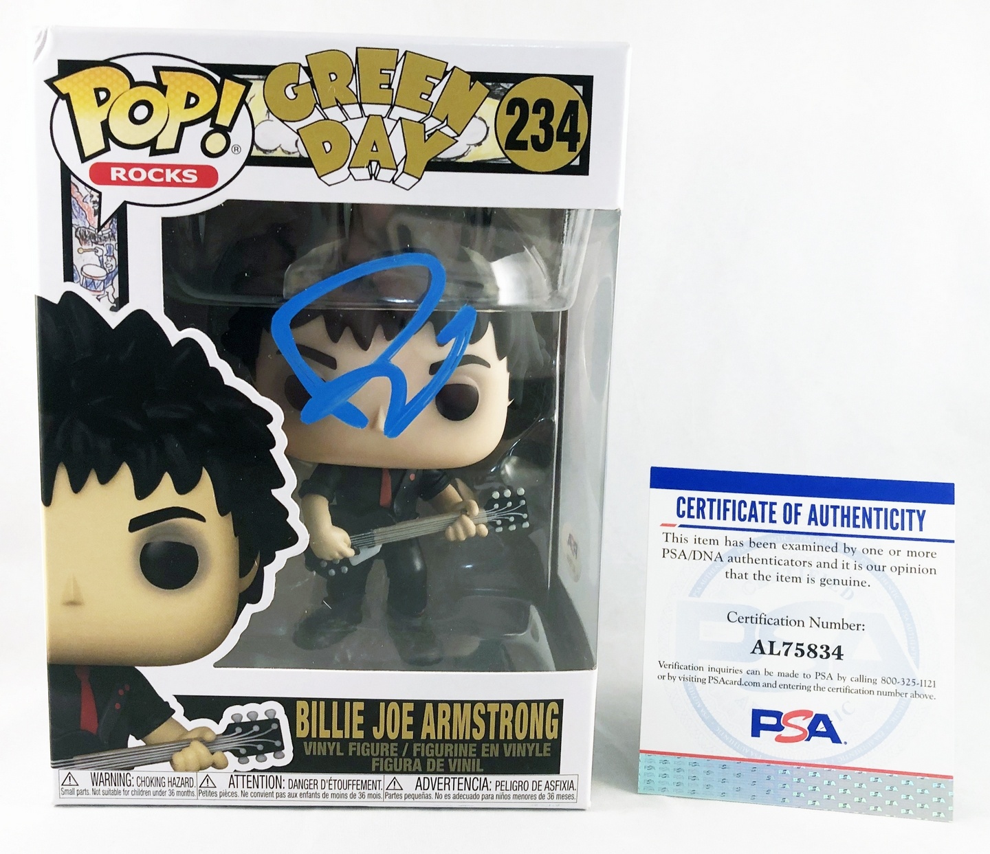 Billie Joe Armstrong Signed Funko Pop Green Day PSA/DNA - Memorabilia ...