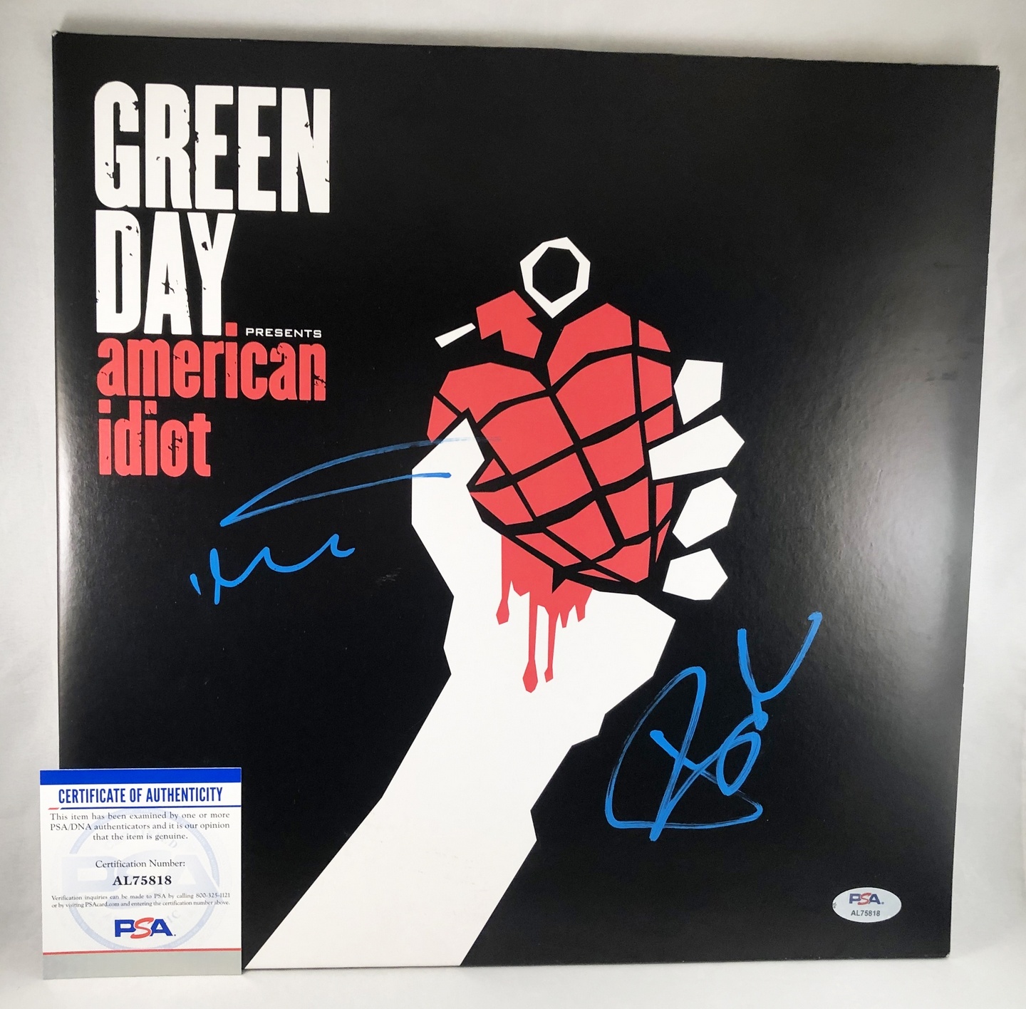 Billie Joe Armstrong Mike Dirnt Signed Vinyl Green Day LP PSA/DNA 3 ...